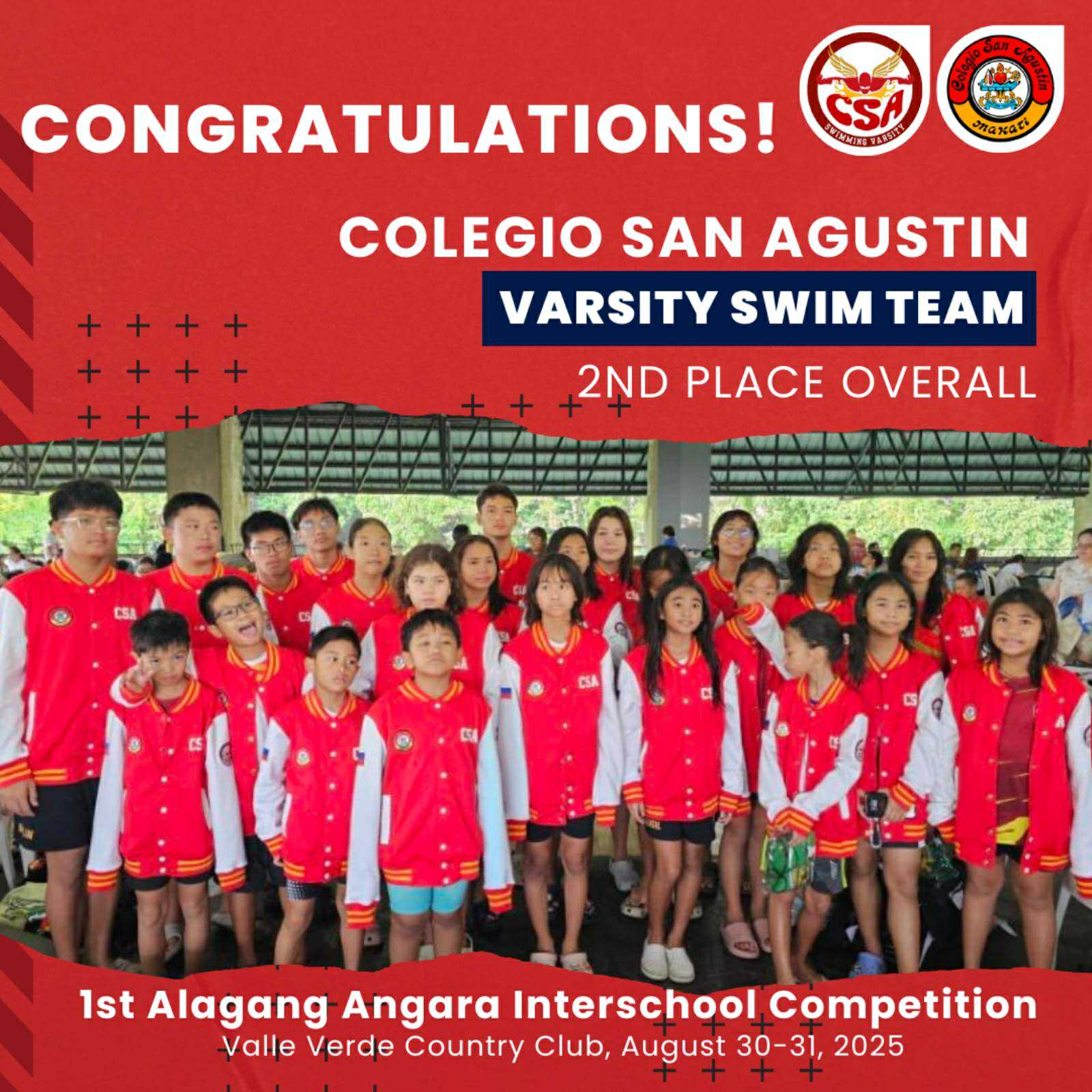 CSA 2nd overall in the 1st Alagang Angara Interschool Competition ...