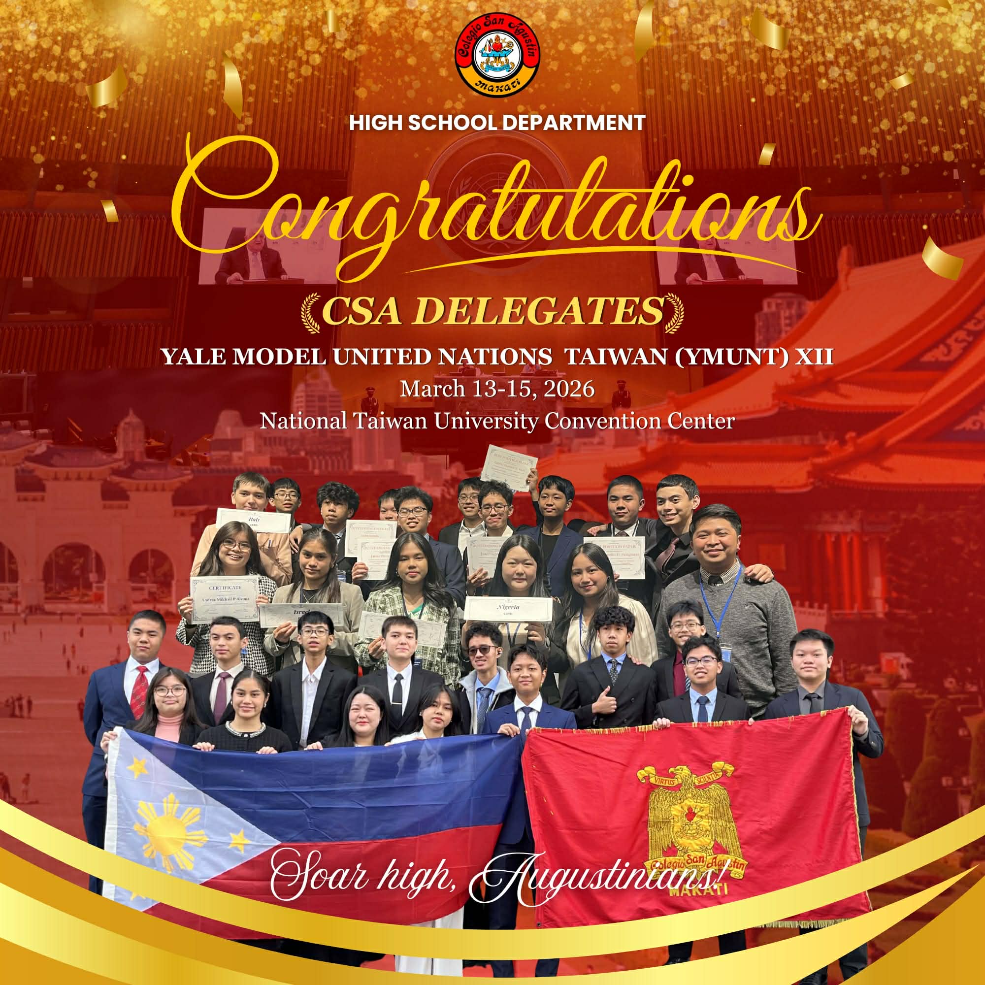 Congratulations to CSA-Makati's Delegation to the 12th Yale Model ...